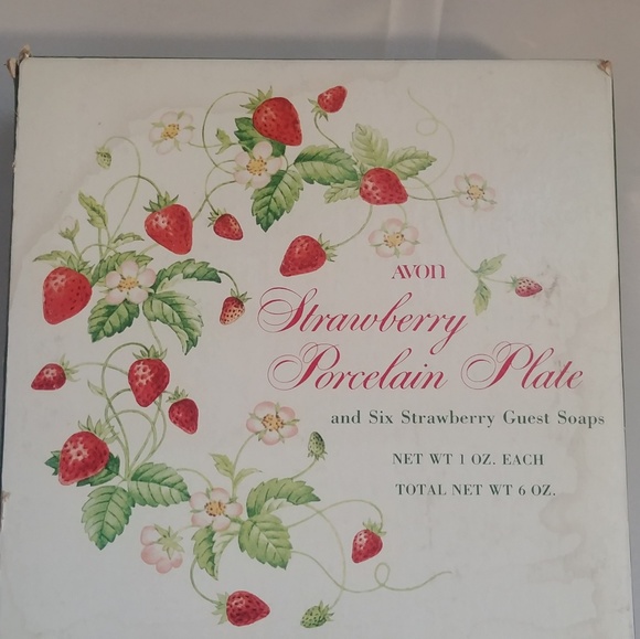 Avon | Other | Vintage Avon Strawberry Porcelain Plate | Poshmark